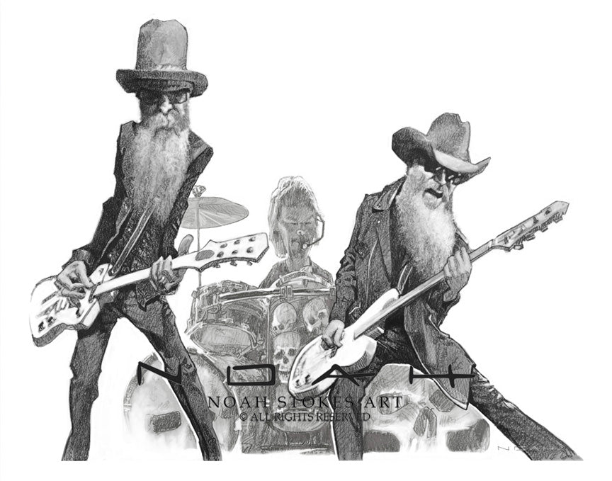 ZZ Top – NOAH STOKES ART