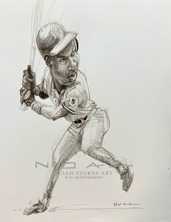 Bo Jackson - KC Royals - Sketch – NOAH STOKES ART